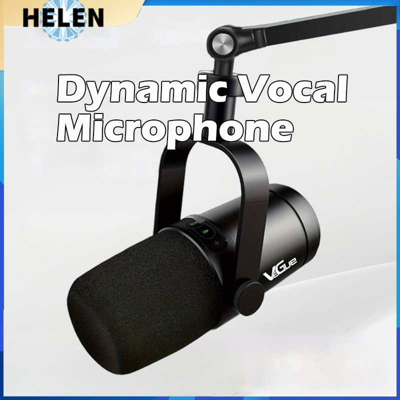 Jual Dynamic Vocal Microphone USB/XLR Professional VM70 Braket Yang Dapat Disesuaikan Mic ...