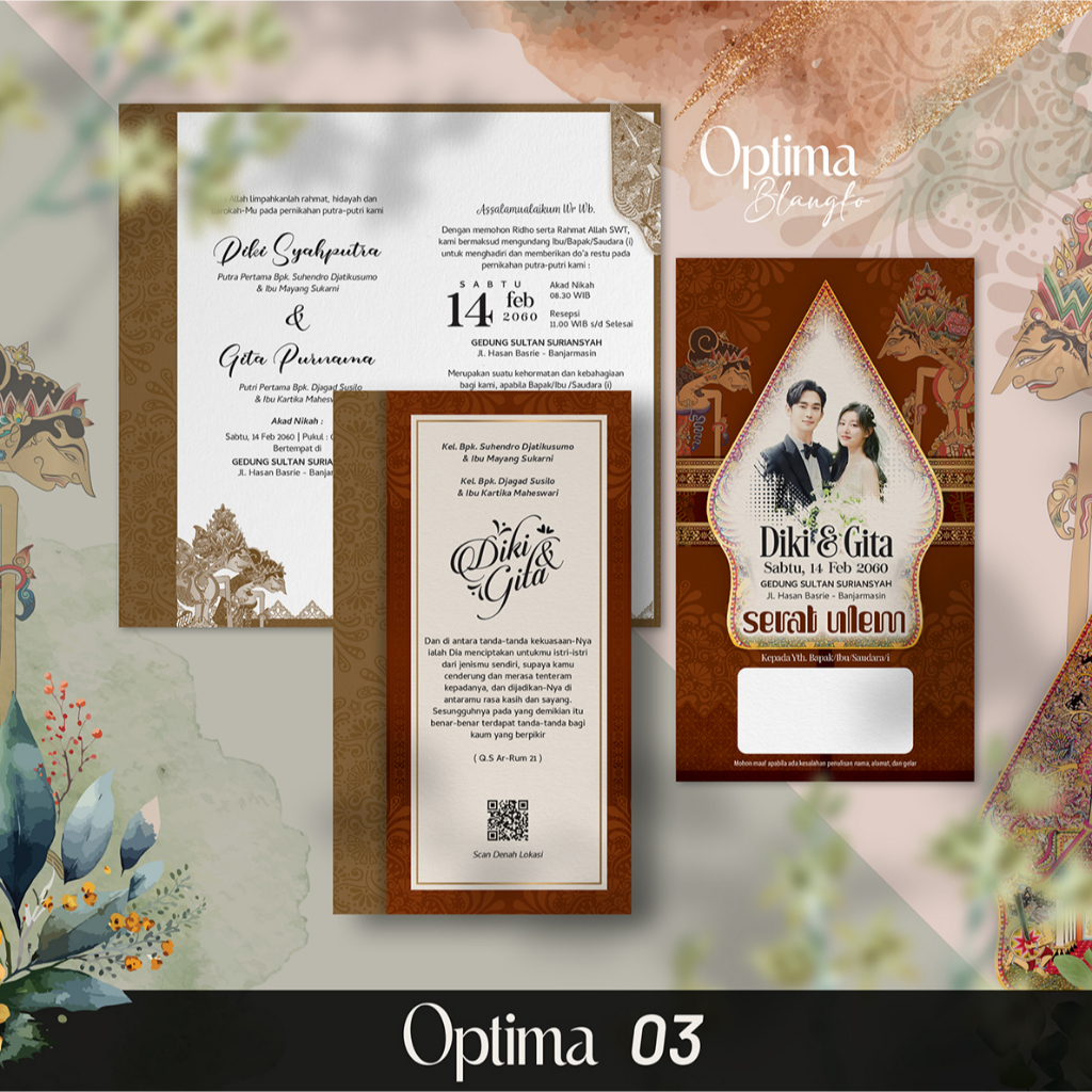 Jual Optima OP 01 - 06 Blangko Undangan | Blangko Undangan Murah ...