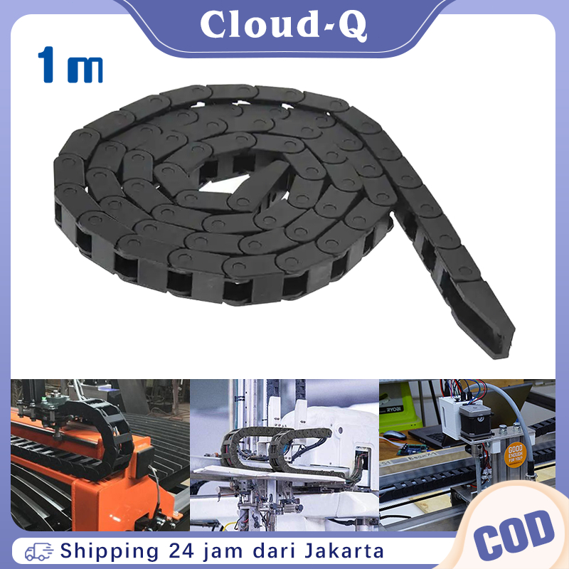 Jual Cable Drag Chain 10x10mm Rantai Kabel Nilon CNC Industri Mekanik ...