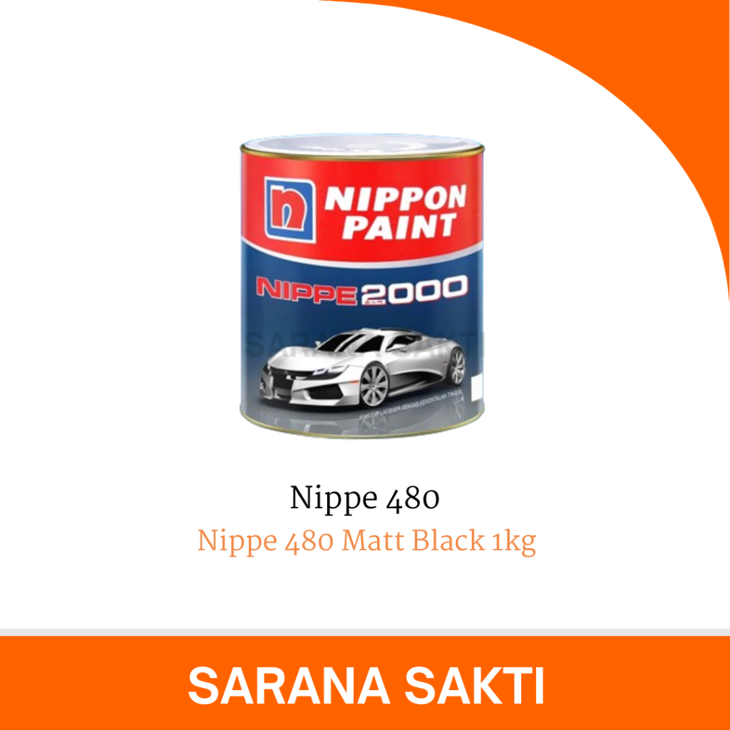 Jual Nippe 480 Matt Black 1kg | Cat Duco Mobil, Besi dan Kayu NIPPON ...