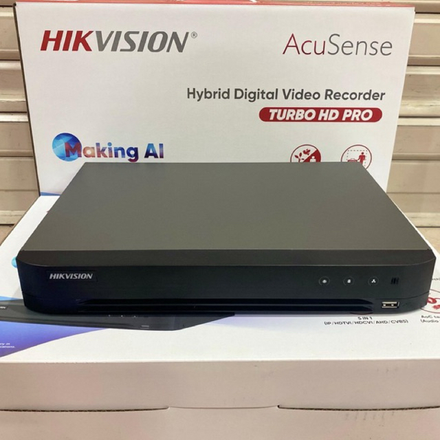 Jual DVR Hikvision 8CH iDS-7208HQHI-M1/XT 8-ch 1080p 1U H.265 AcuSense ...