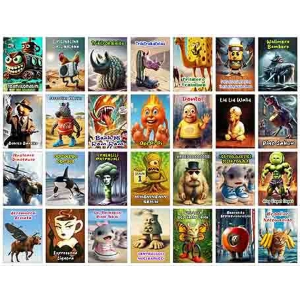 Jual 28 Karakter Anomali Brainrot Serie 8 - Gambaran Umbul Mainan Anak ...