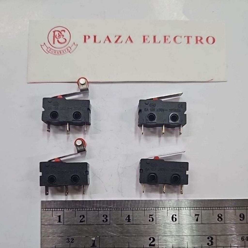 Jual MICROSWITCH MINI LIMIT SWITCH MIKRO SWIT 5A 250V 3 PIN TUAS GAGANG PLAT / RODA | Shopee ...