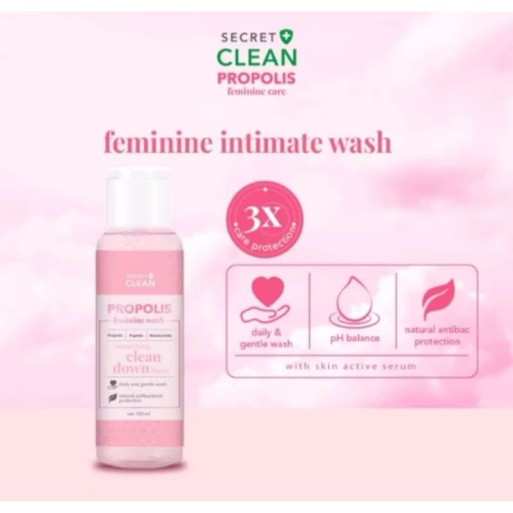 Jual P3Beauty Secret Clean Propolis Feminine Intimate Wash 100 ML ...