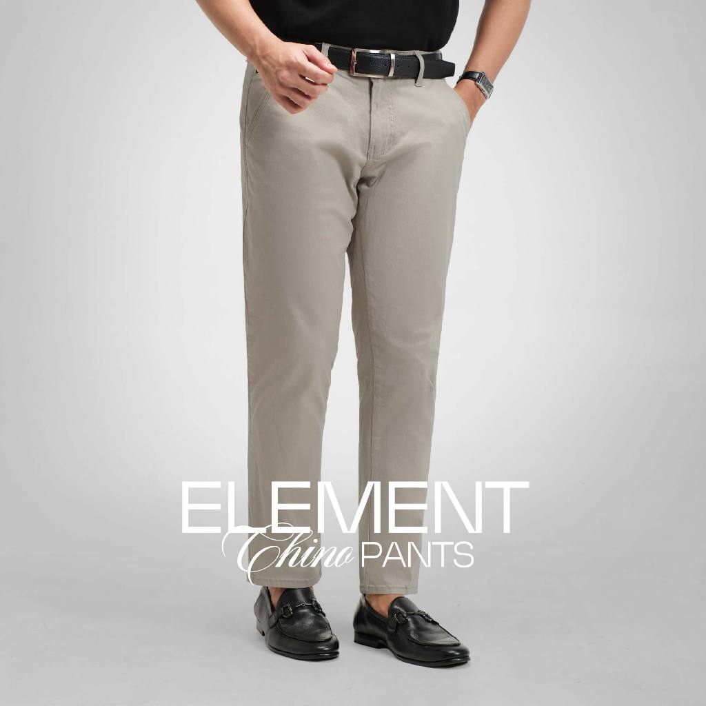 Jual CUTOFF Element Chino Pants Celana Basic Pria Panjang Regular Fit ...