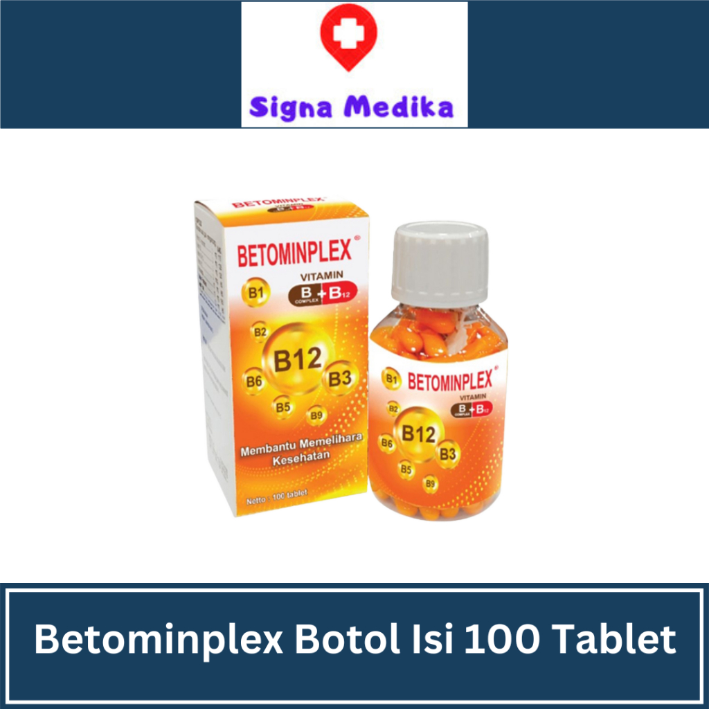 Jual Betominplex Botol Vitamin B Complex B12 Isi 100 Tablet ...