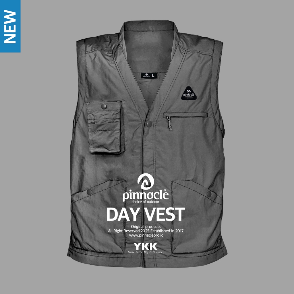 Jual Pinnacle Pro Official Day Vest - Dark Grey | Shopee Indonesia