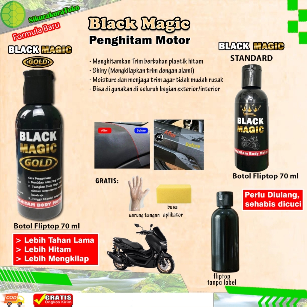 Jual (sko) Penghitam Motor Mobil Botol 70Gr Magic Black Dashboard Body ...