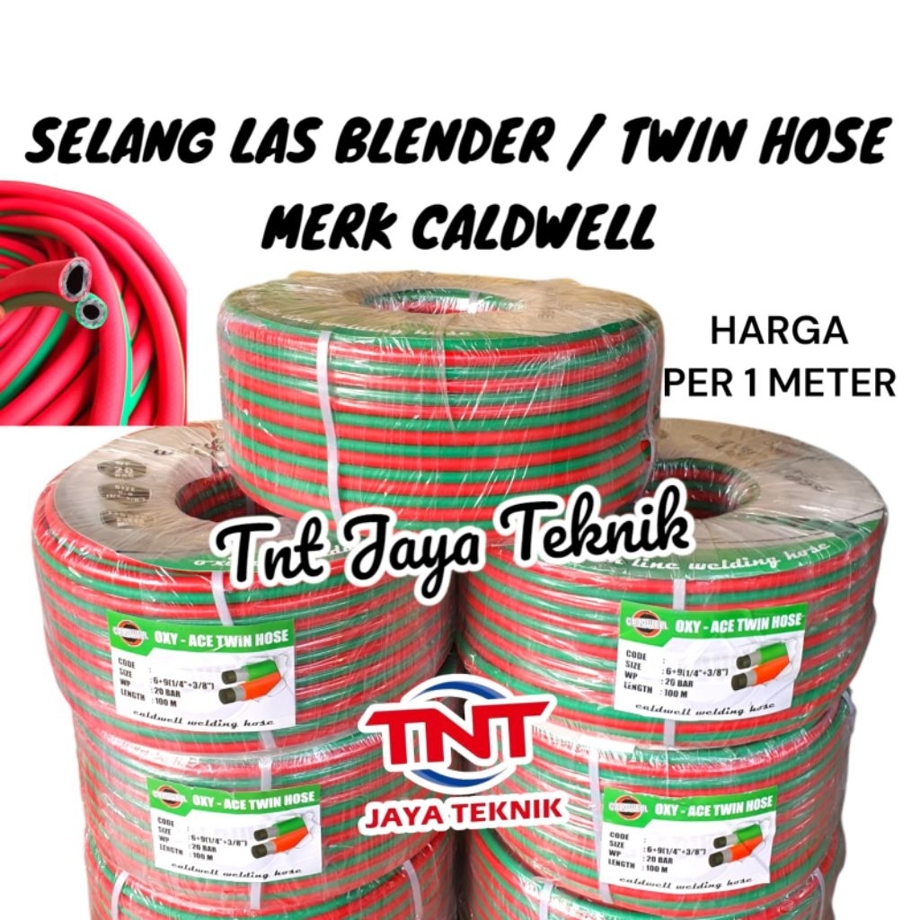 Jual SELANG BLENDER LAS DOUBLE CALDWELL HIJAU MERAH / SELANG LAS ...