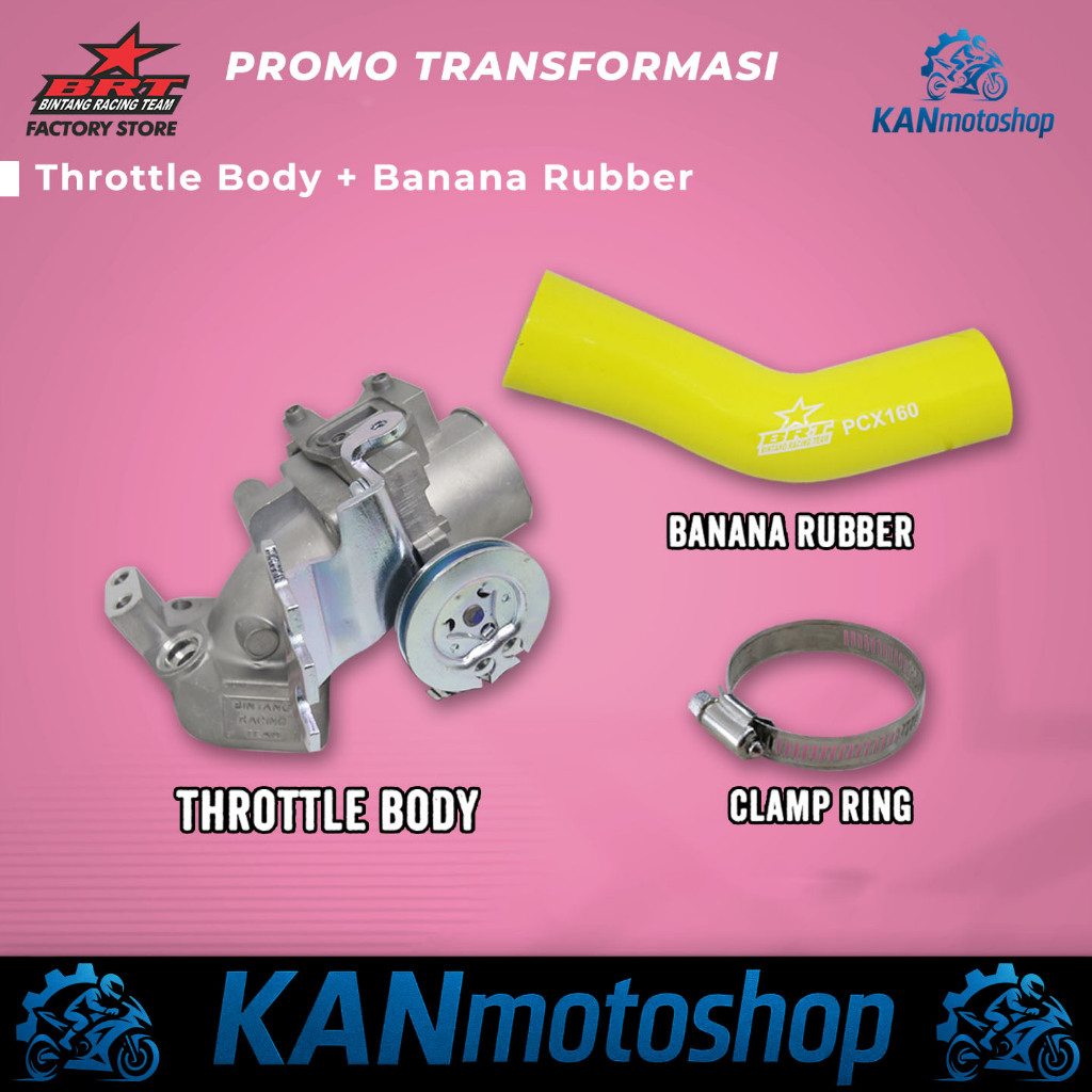 Jual THROTTLE BODY BRT & VELOCITY BANANA VARIO AEROX PCX NMAX MIO M3 ...