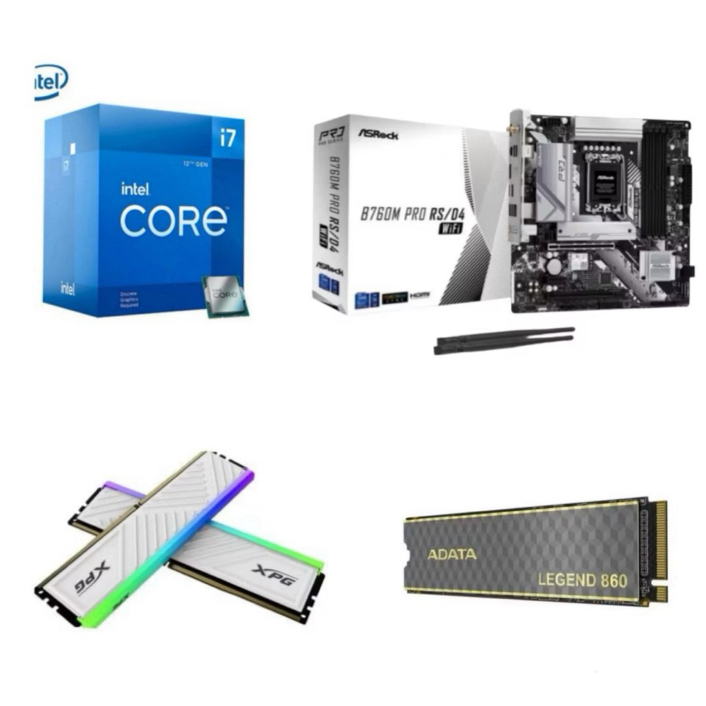 Jual Paket Processor Intel Core i7 12700 / i7 12700F Box Gen 12 LGA 1700 DDR4 B760 Wifi | Shopee ...