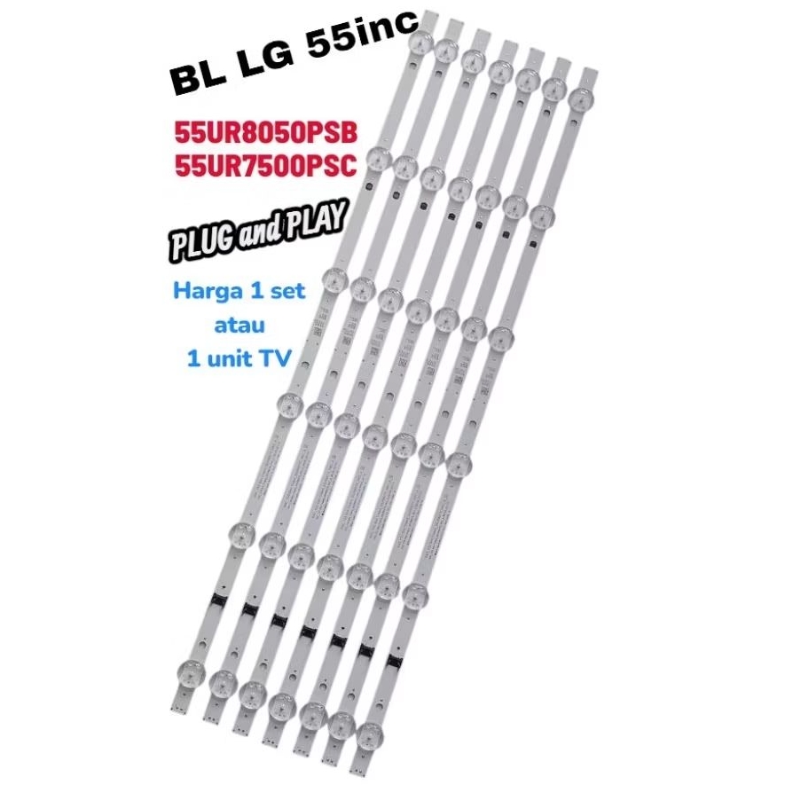 Jual BL - BEKLITE - BACKLIGHT TV LG 55UR7500PSC - 55UR7500 - LAMPU LED ...