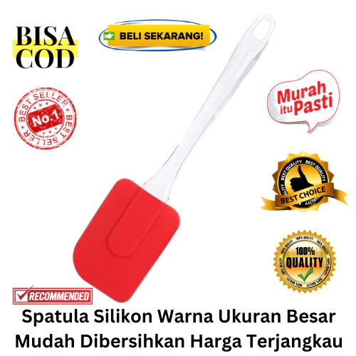Jual Solet Silikon/spatula silikon/alat pengaduk pengoles adonan ...