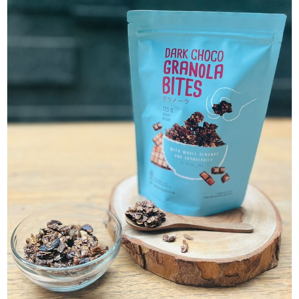 Jual DARK CHOCO GRANOLA BITES 125 GR COKLAT CHOCOLATE CEMILAN SARAPAN ...