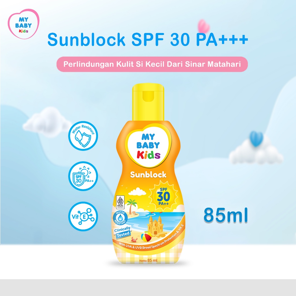 Jual My Baby Kids Sunblock SPF 30 PA++ 85ml - Melindungi Kulit Anak ...