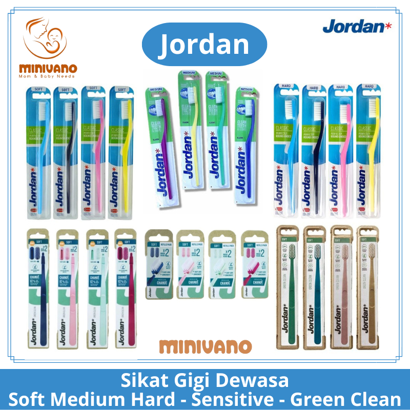 Jual Jordan Sikat Gigi Dewasa - Soft Medium Hard - Sensitive Ultrasoft ...