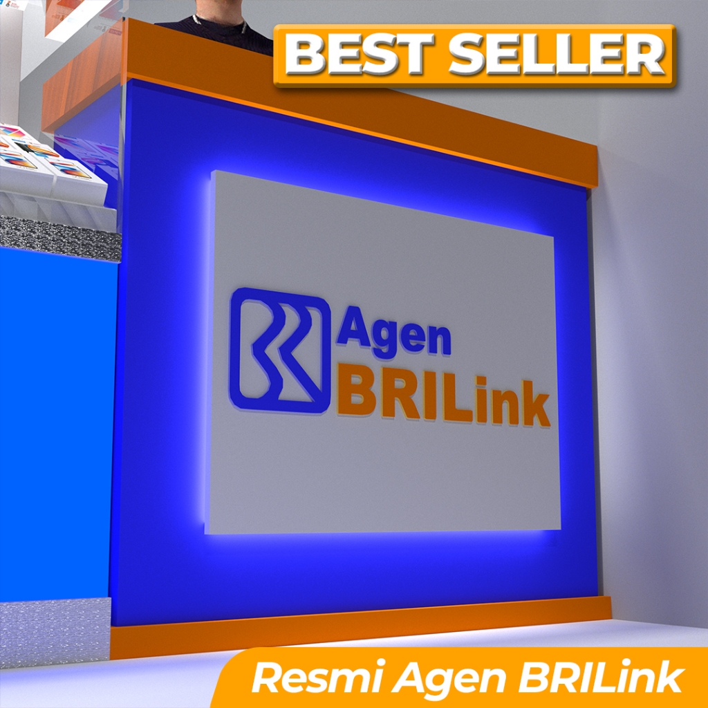 Jual Plang Agen BRILink Resmi - Huruf Timbul Tebal 6mm | Shopee Indonesia