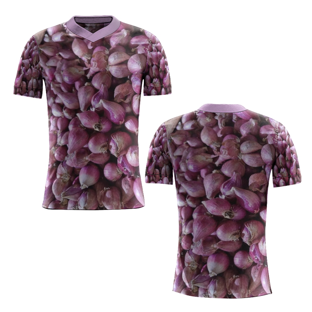 Jual kaos pria baju unik motif bawang merah Fullprinting 3D terbaru ...