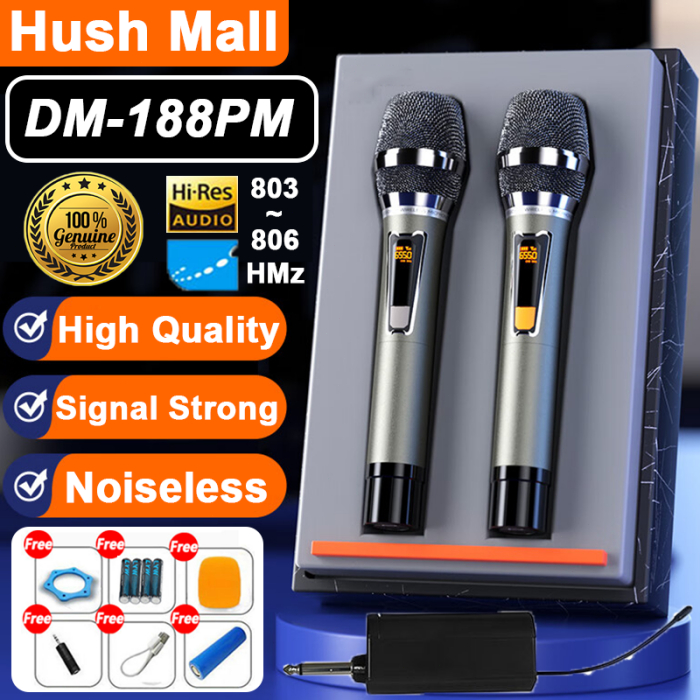 Jual Microphone Wireless Microphone mic wireless Abu-abu PG-B39 1 Mic/2 ...