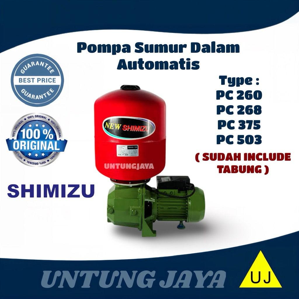 Jual POMPA SHIMIZU PC 268 BIT / POMPA SHIMIZU SUMUR DALAM OTOMATIS PC260BIT / SHIMIZU JET PUMP ...