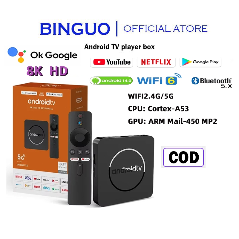 Jual Android Tv Box 5G/2.4G Wifi Smart Set Top Box 4GB Ram 32GB Rom ...