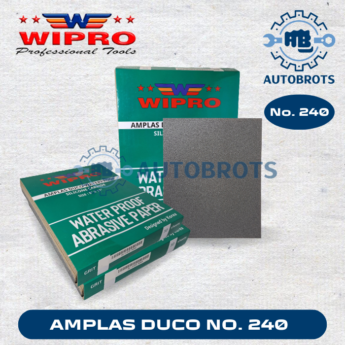 Jual WIPRO Amplas Duco Waterproof No. 240 / Abrasive Sheet Grit 240 ...