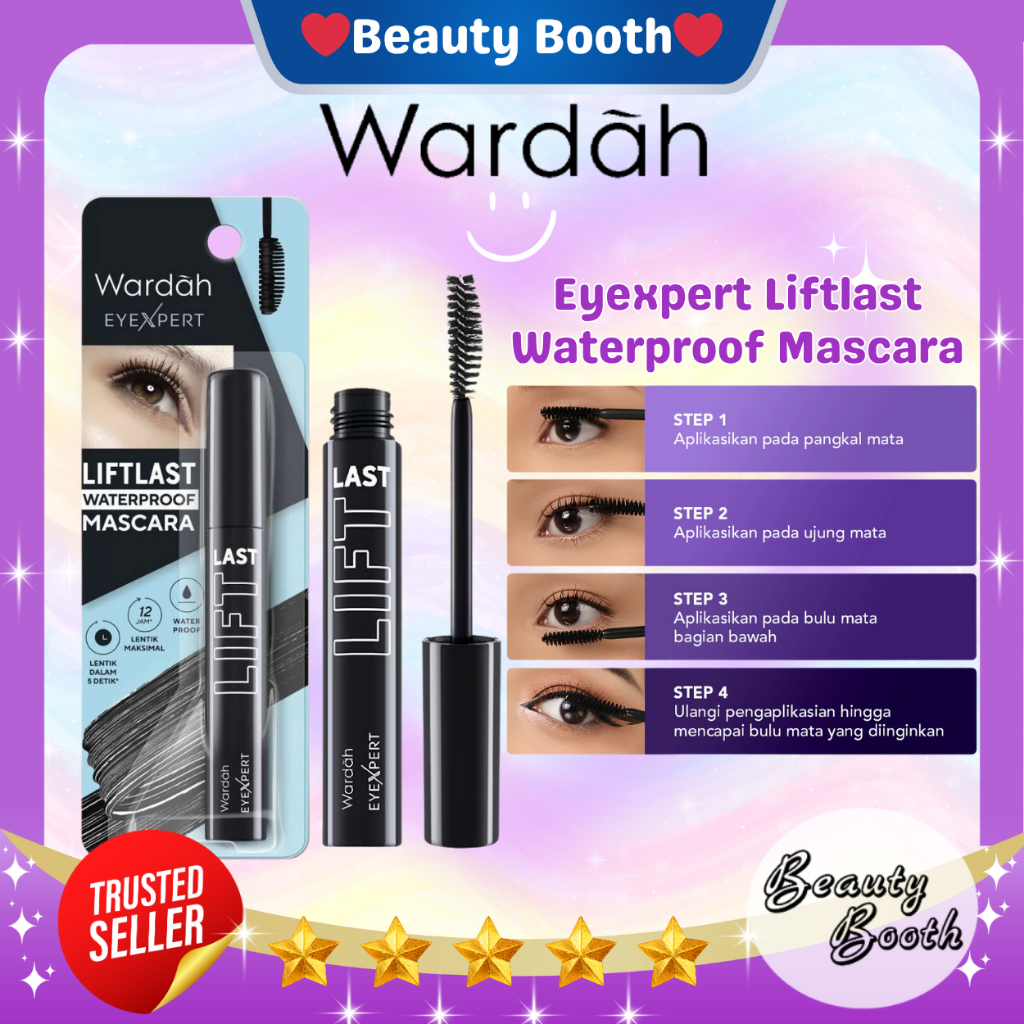 Jual WARDAH Eyexpert Liftlast Waterproof Mascara - Beautybooth Beauty ...