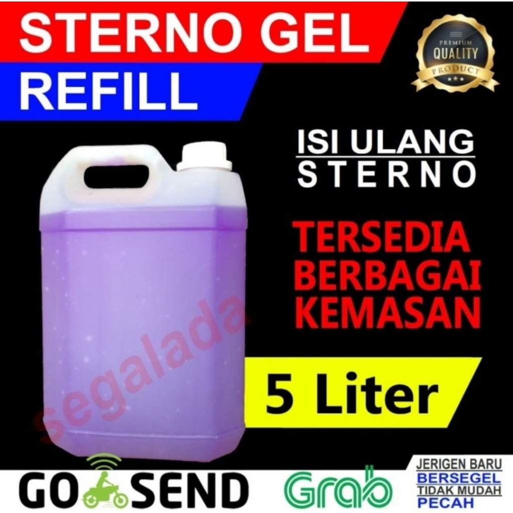 Jual Refill Sterno Gel 5L Isi ulang Spirtus Gel Jelly Kompor Pxton ...