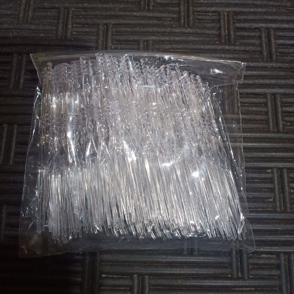 Jual GARPU MINI PLASTIK KUE BENING TRANSPARAN isi 100pcs READY STOCK ...