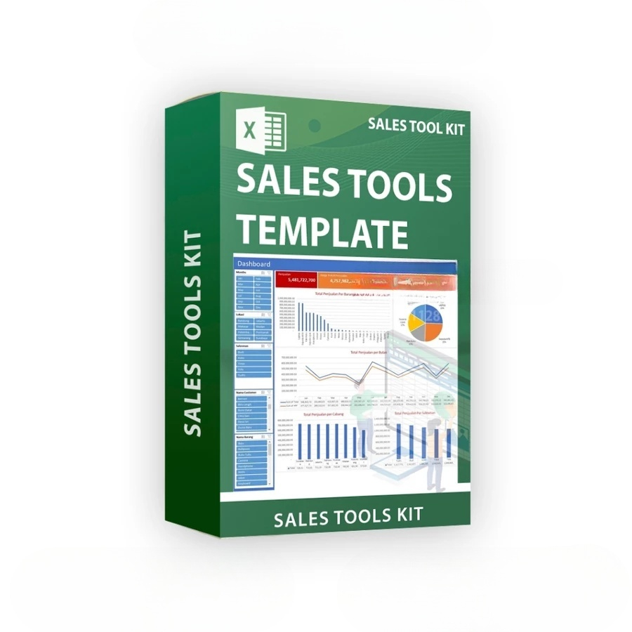Jual TOOLS EXCEL CRM & SALES Toolkit Template - Sales Tools Template Ms ...
