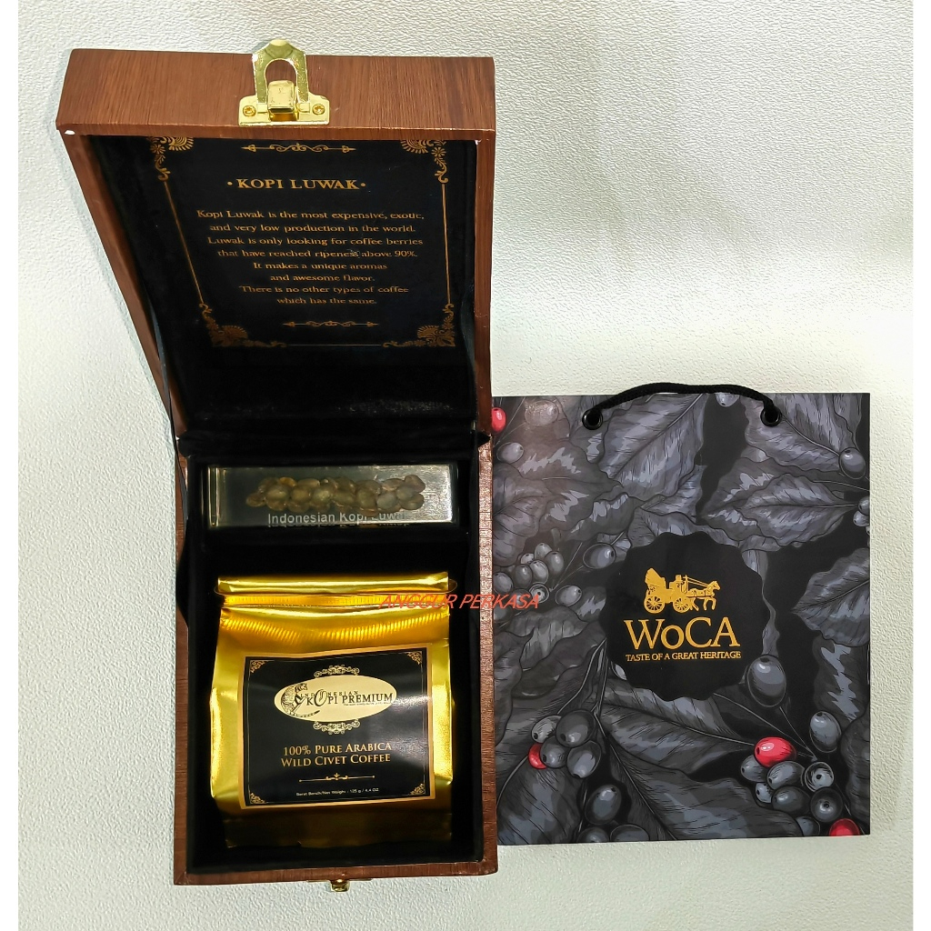 Jual Kopi Luwak Exclusive Wooden Box [Isi 125gr - Kotak Kayu] | Shopee ...