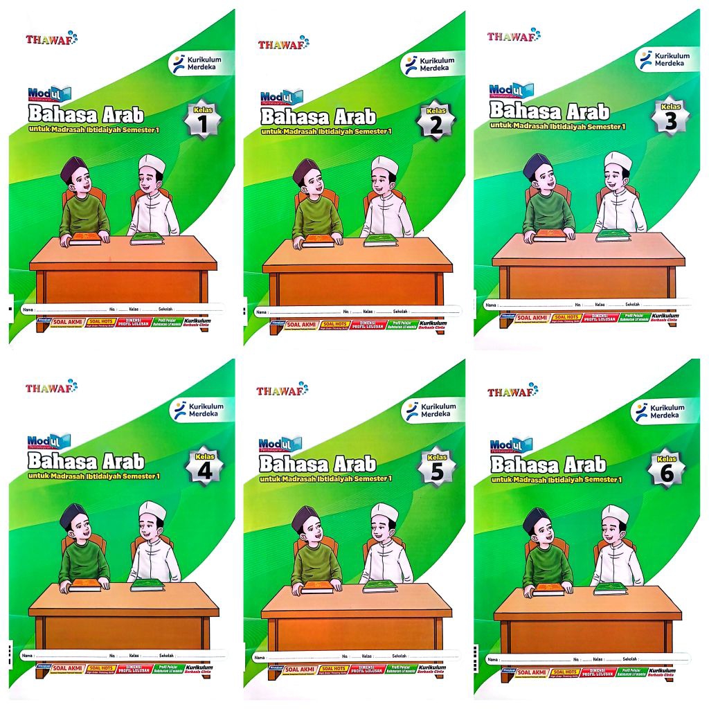 Jual BUKU LKS THAWAF SD MI BAHASA ARAB KELAS 1 2 3 4 5 6 SEMESTER 1 GANJIL KURIKULUM MERDEKA KMA ...
