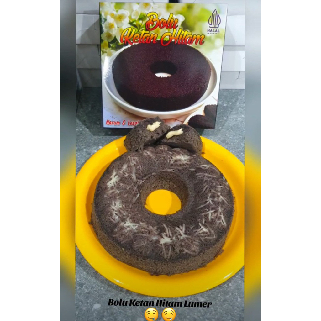 Jual BOLU KETAN HITAM LUMER VIRAL 22cm | Shopee Indonesia