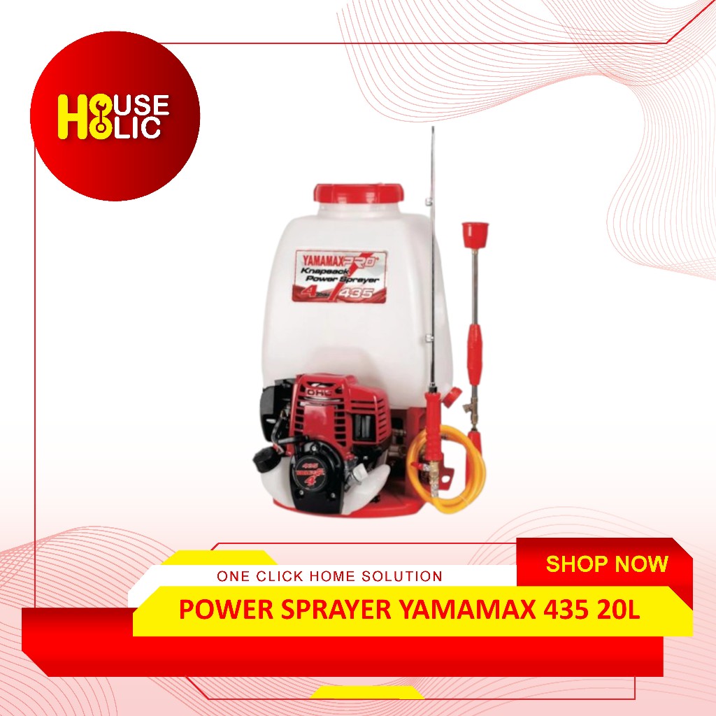 Jual YAMAMAX PRO 435 Knapsack Mesin Power Sprayer 4Tak Ukuran 20 Liter Mesin Semprot Hama ...