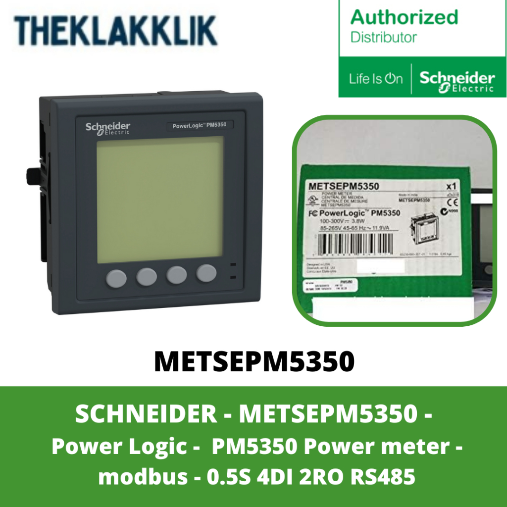 Jual SCHNEIDER - METSEPM5350 - Power Logic - PM5350 Power Meter ...