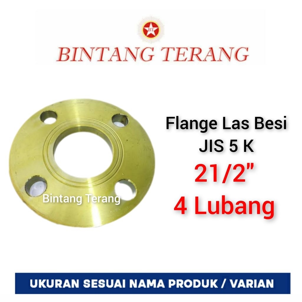 Jual Flange Las Besi JIS 5K 21/2" inch / Flange Las 2.5 inch JIS 5K ...