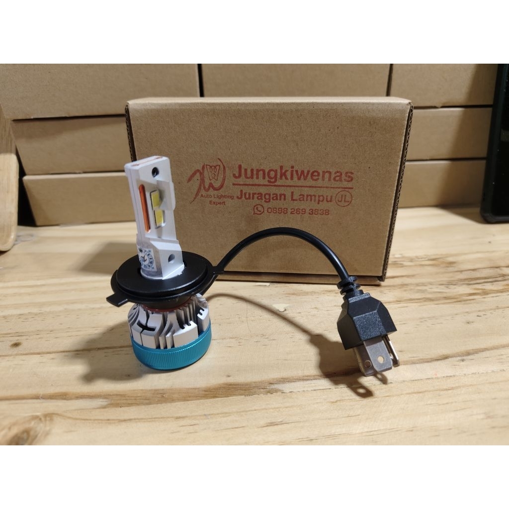 Jual led H4 JL55 6000k atau 4300k double heat pipe tanpa bayangan gelap ...