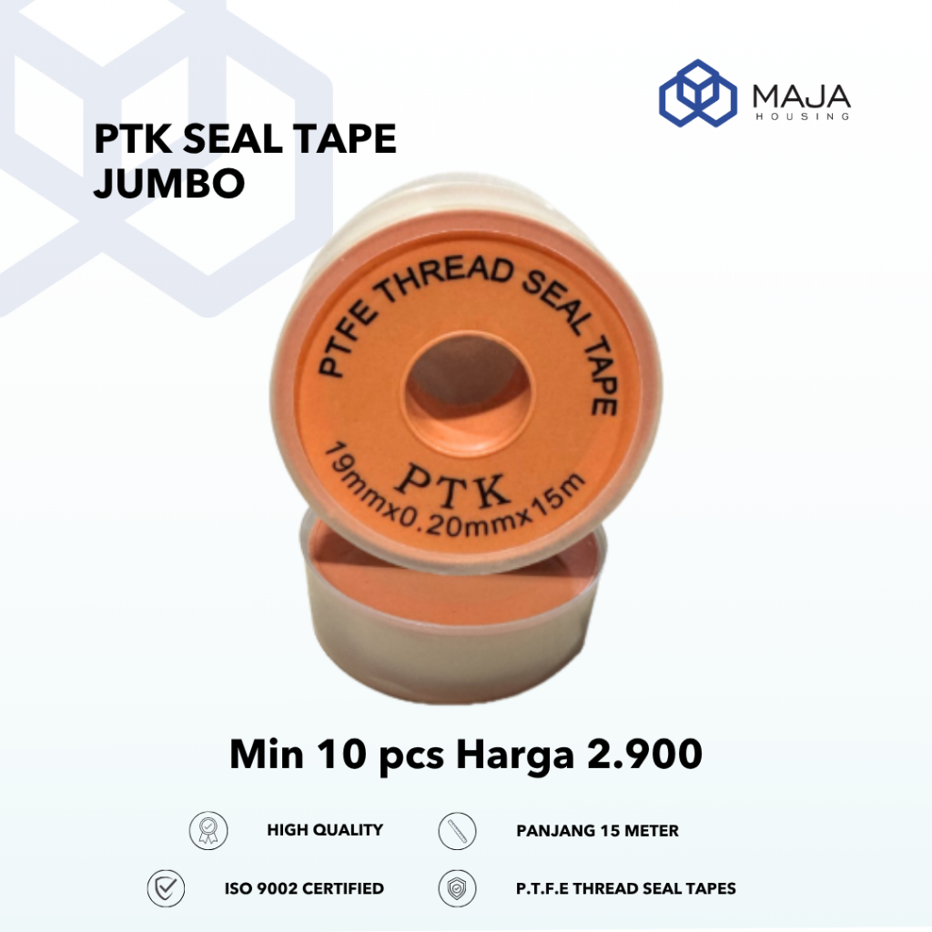Jual Seal Tape Jumbo PTK | Seal Tape 15 Meter | Siltep | Seltip ...