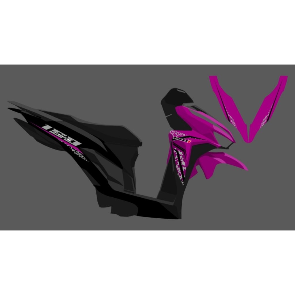 Jual STRIPING STICKER TRANSPARAN VARIO LED NEW GEN 1 125/150 DESIGN ...