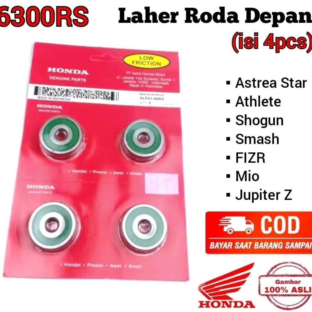 Jual Bearing Lahar Laher 6300 ALF63-00RS ISI 4 PCS untuk Semua Jenis ...