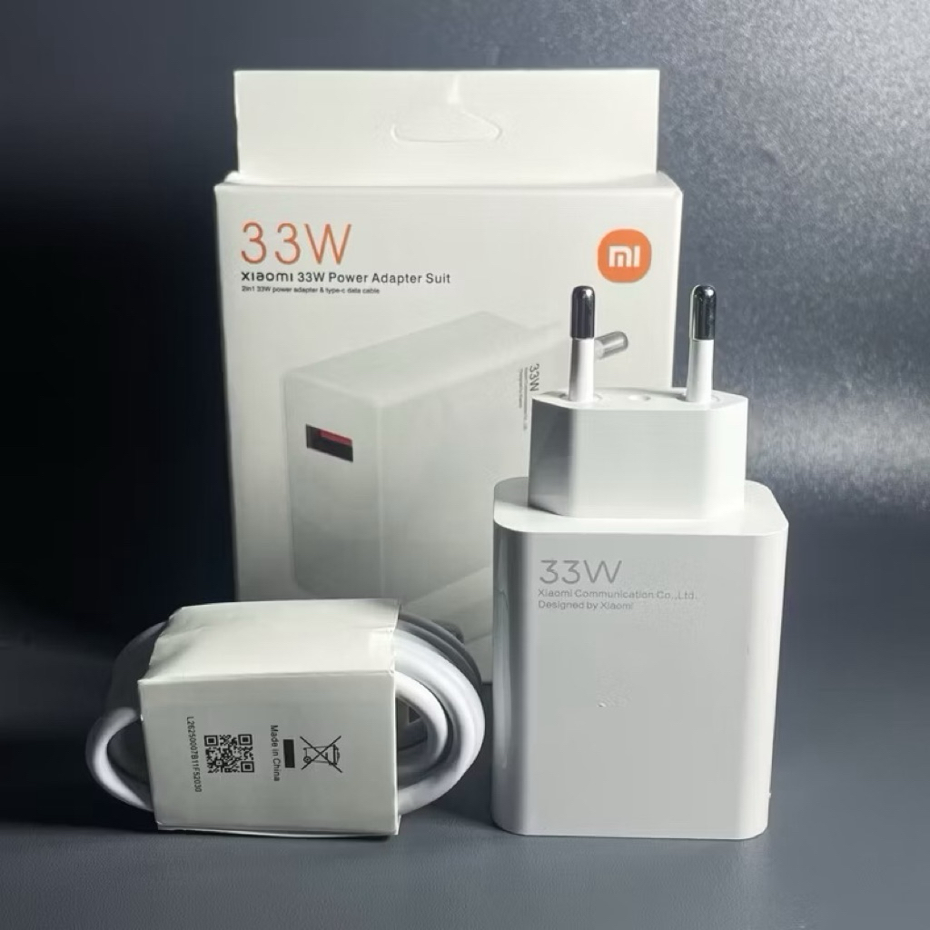 Jual CHARGER Mi 33W POWER ADAPTER SUIT MICRO | TYPE C FAST CHARGING ...