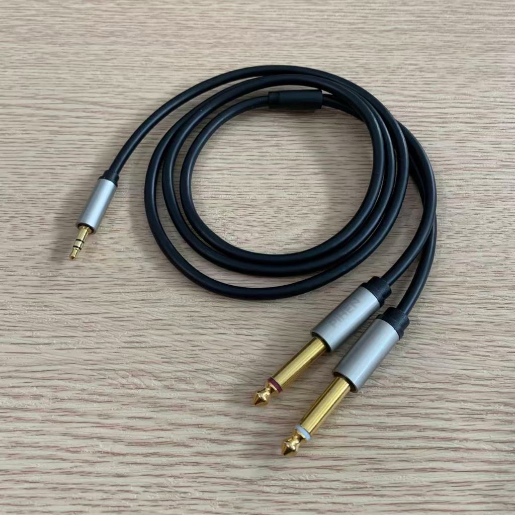 Jual Pihen Kabel Audio 3.5mm ke Dual 6.35mm 1.2m - Kabel Aux Stereo ke ...