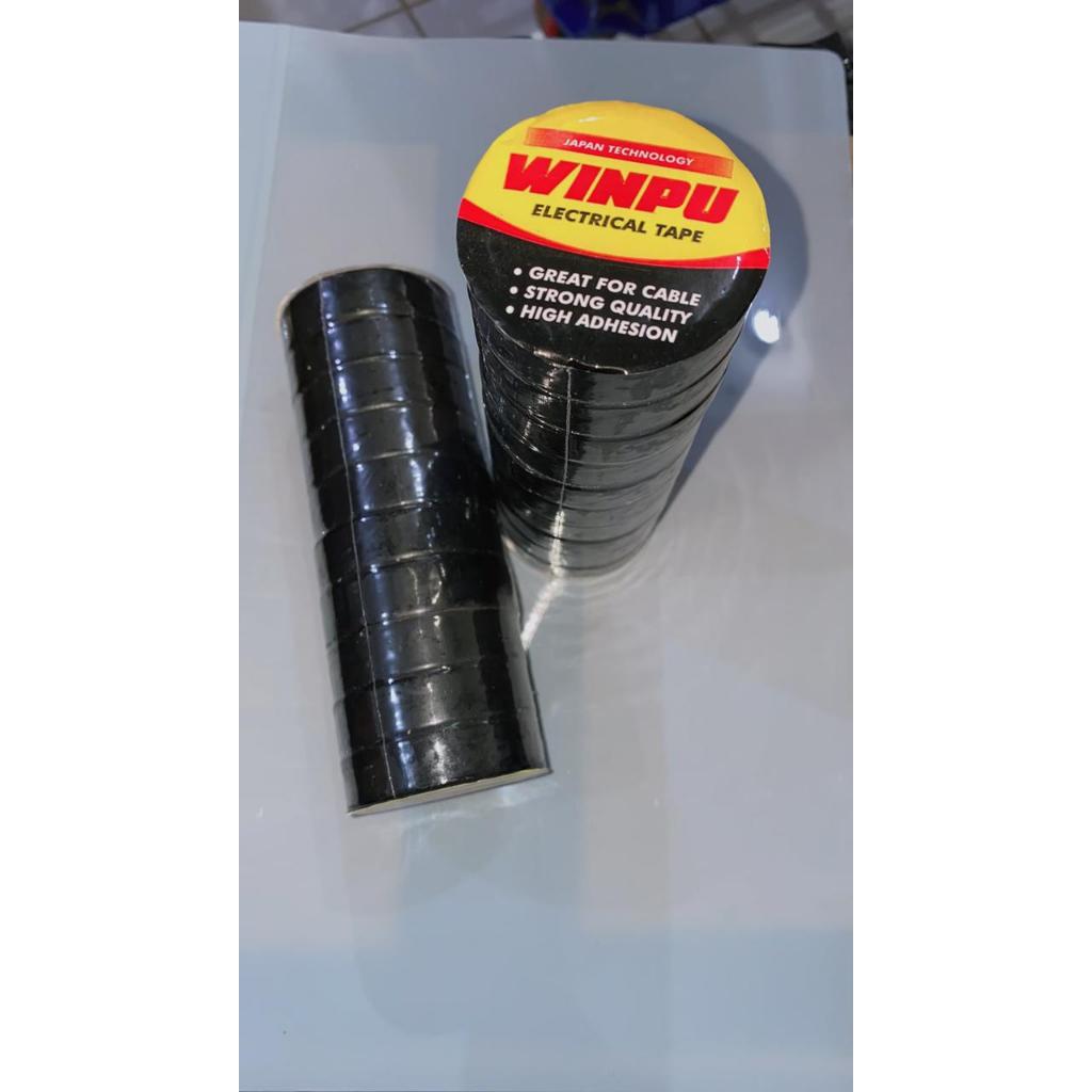 Jual Isolasi Listrik Tape Hitam 18mm x 17 Yard 10 Pcs | Shopee Indonesia