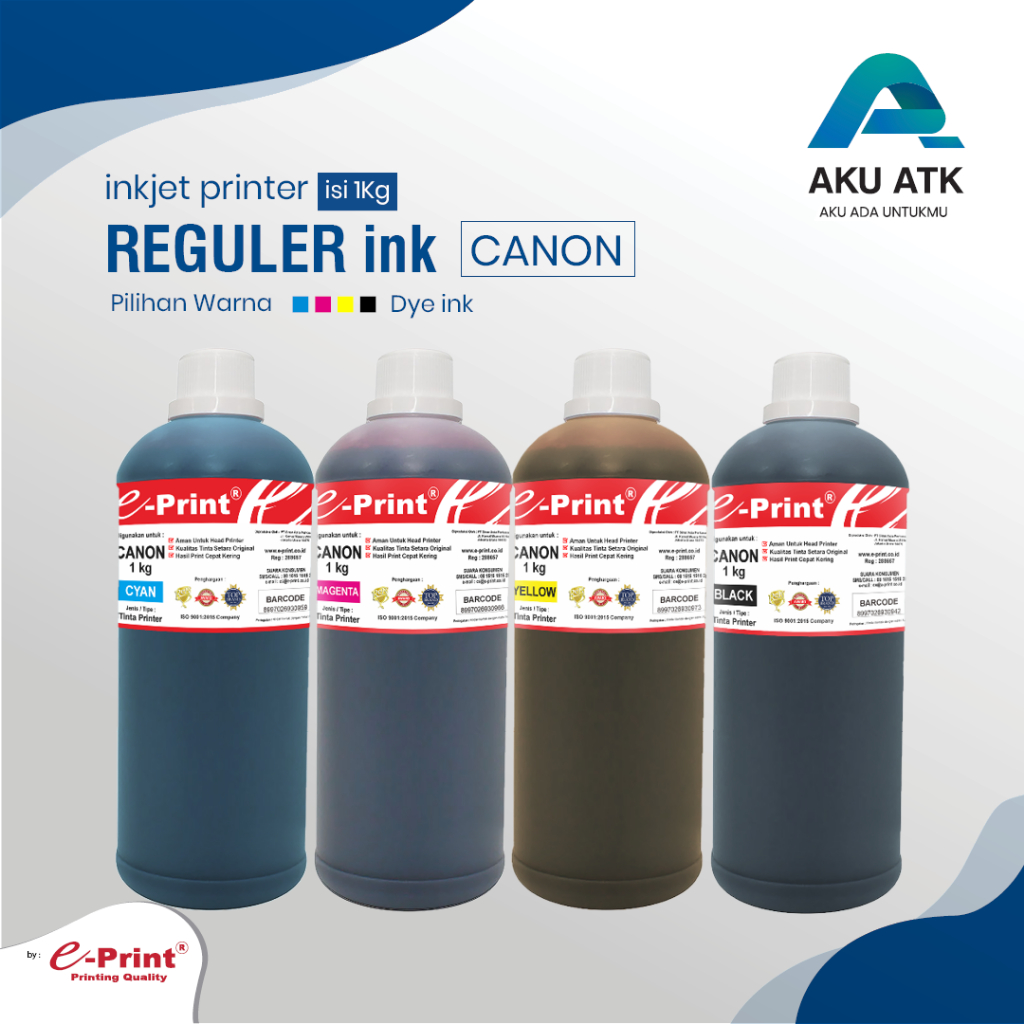 Jual Tinta e-Print Printer Epson - Canon - HP Bulk Ink Reguler 1kg ...