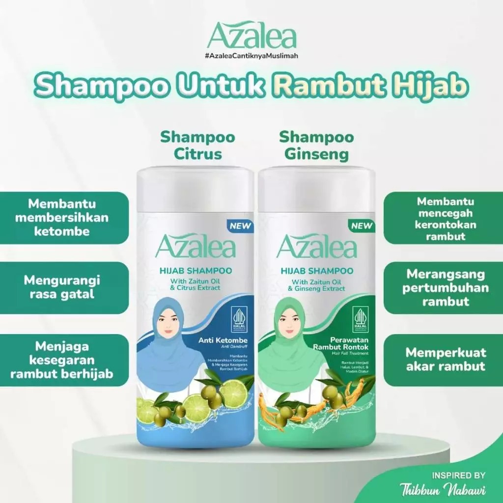 Jual Natur Azalea Hijab Shampoo 180ml | Shopee Indonesia