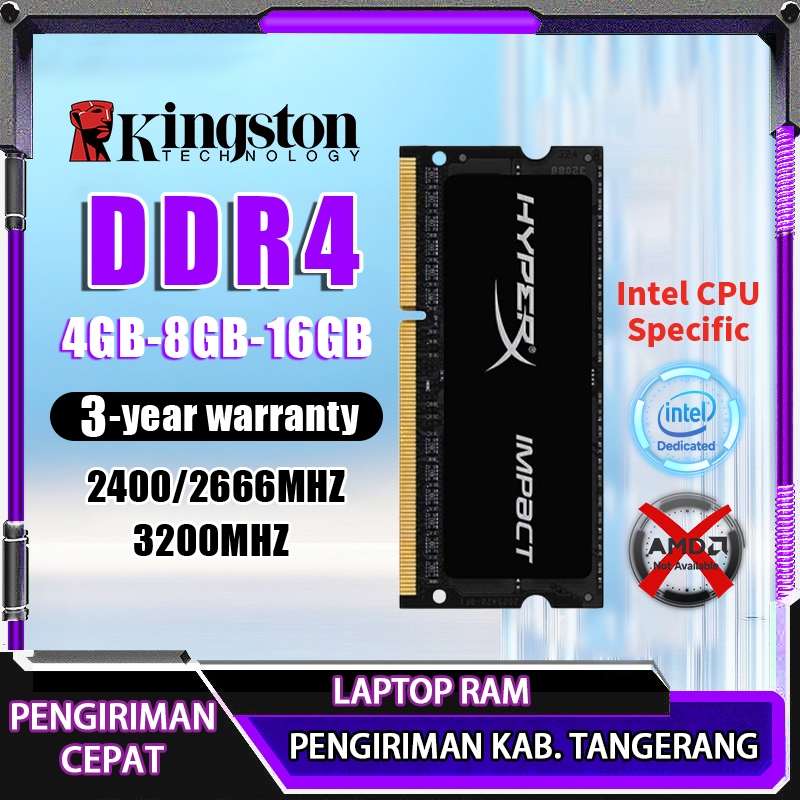 Jual T2T [For Intel CPU Only] Kingston HyperX Laptop RAM DDR4 8GB 16GB 3200MHz 2666MHz 2400MHz ...