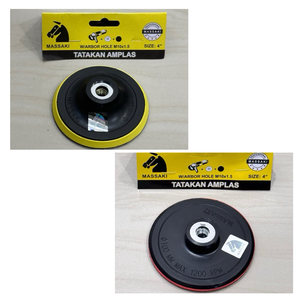 Jual alat sanding MASSAKI TIPIS / TEBAL Tatakan amplas 4 inci tipis ...