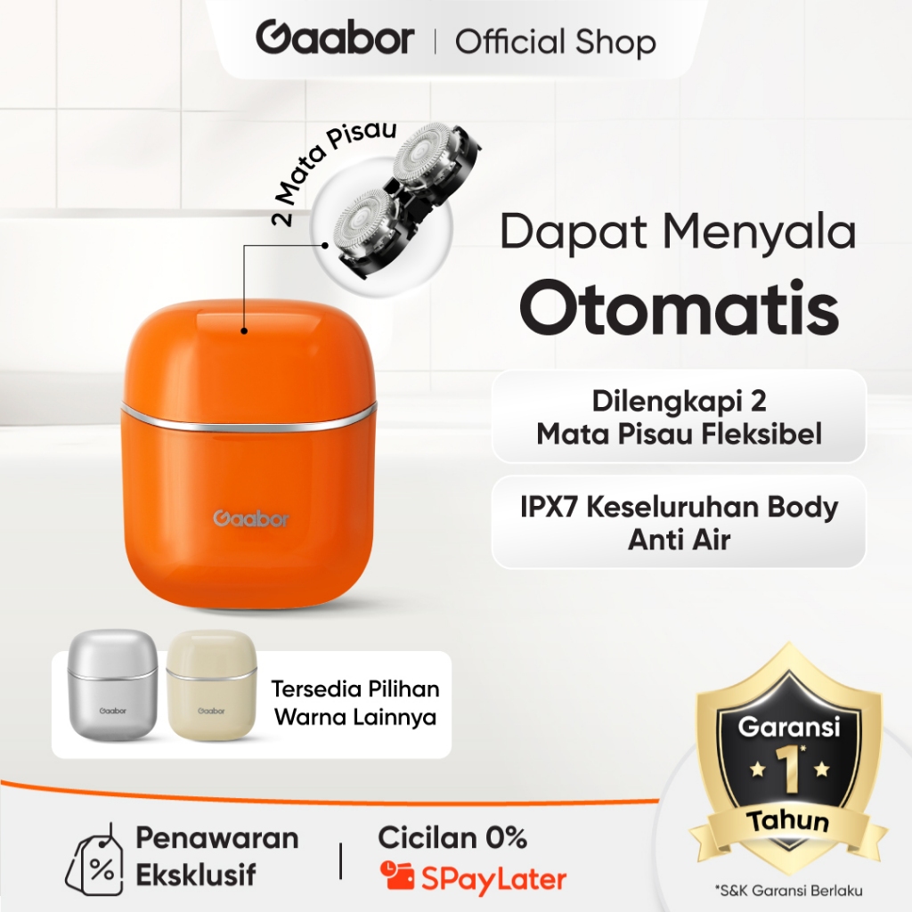 Jual Gaabor Portable Mini Shaver Alat Cukur Jenggot Elektrik Waterproof ...