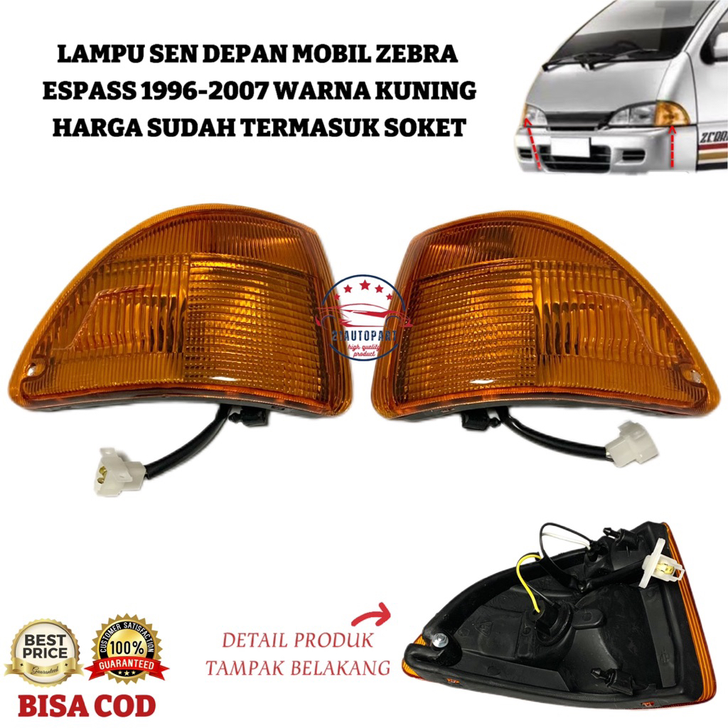 Jual Lampu Sen Corner Lamp Depan Samping Mobil Zebra Espass 1996-2007 ...