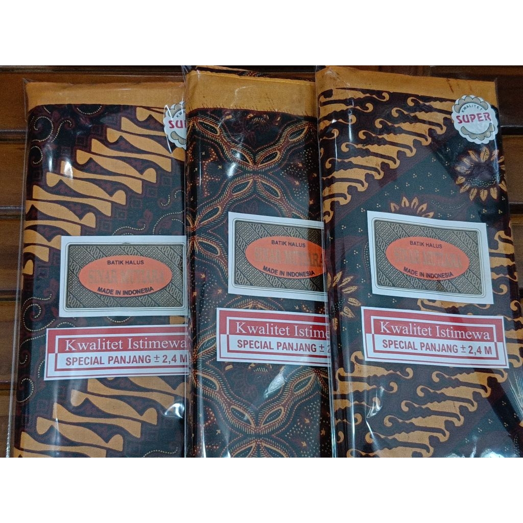 Jual tiga pcs kain batik jarik batik jawa sinar mutiara bawahan kebaya ...